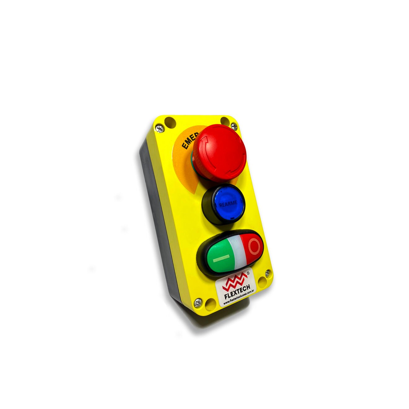 BOTOEIRA MONTADA PADRÃO NR10/NR12 (IP65) - FLextech Soluções